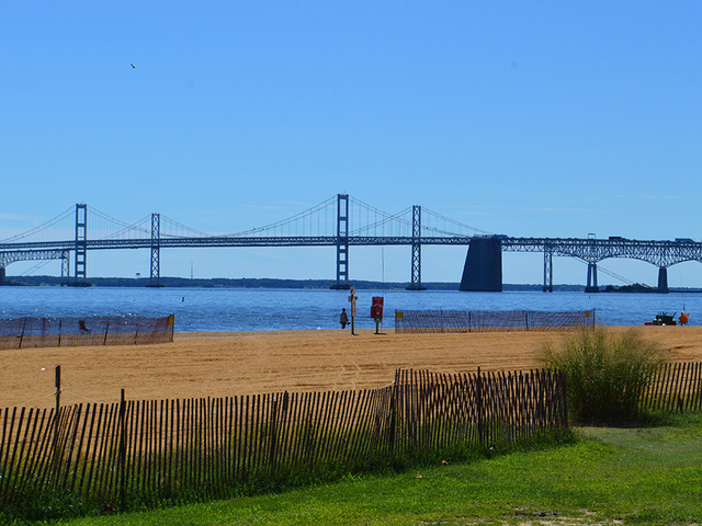 Swimming, fishing, boating and the Bay at Sandy Point State Park ...