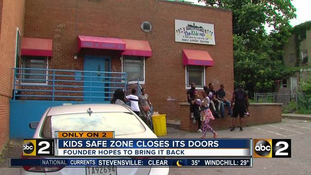 Kids Safe Zone in Baltimore Closed - WMAR2NEWS