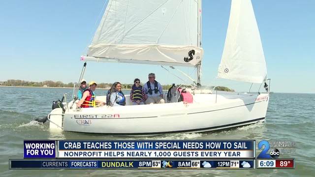 CRAB provides thrill of sailing to those with special needs - WMAR2NEWS