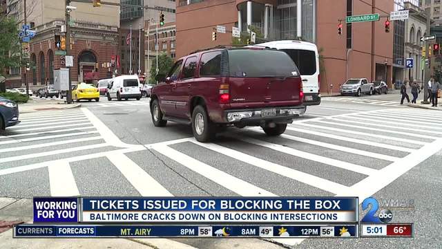 'Don't block the box' campaign begins in Baltimore - WMAR2NEWS