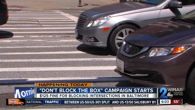 'Don't block the box' campaign begins in Baltimore - WMAR2NEWS